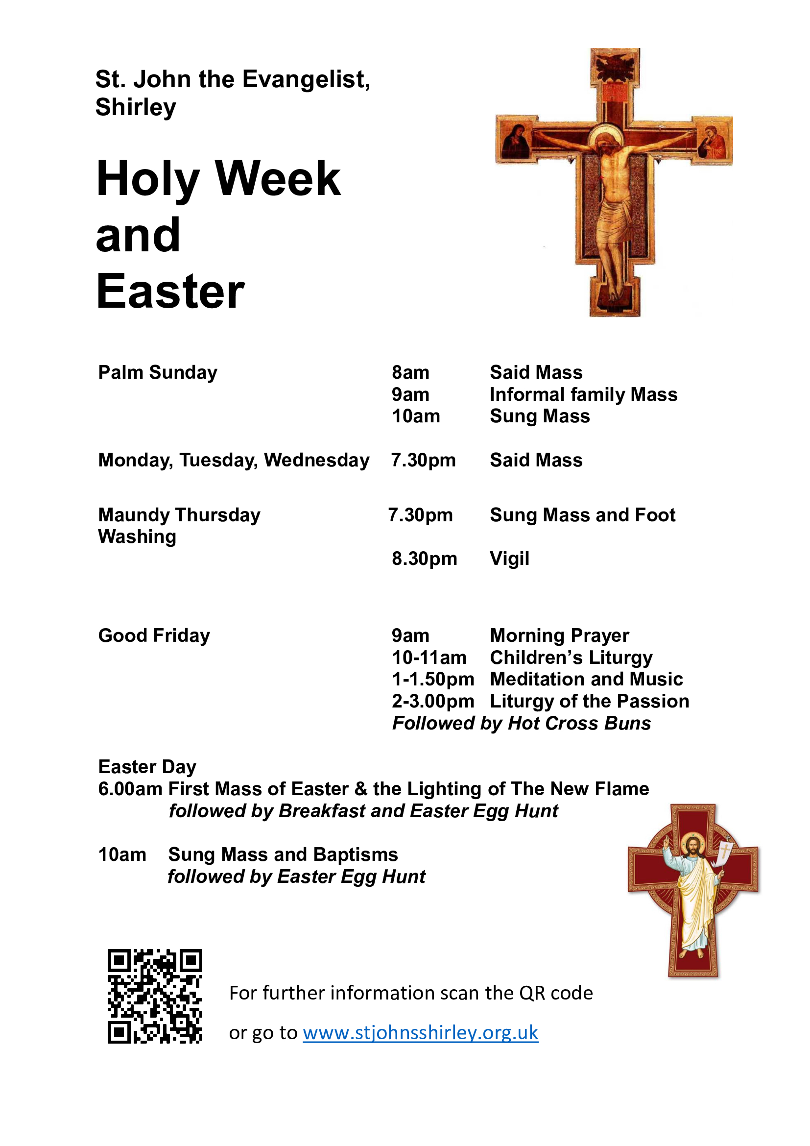 Holy Week and Easter 2023 - Parish of Shirley, Croydon