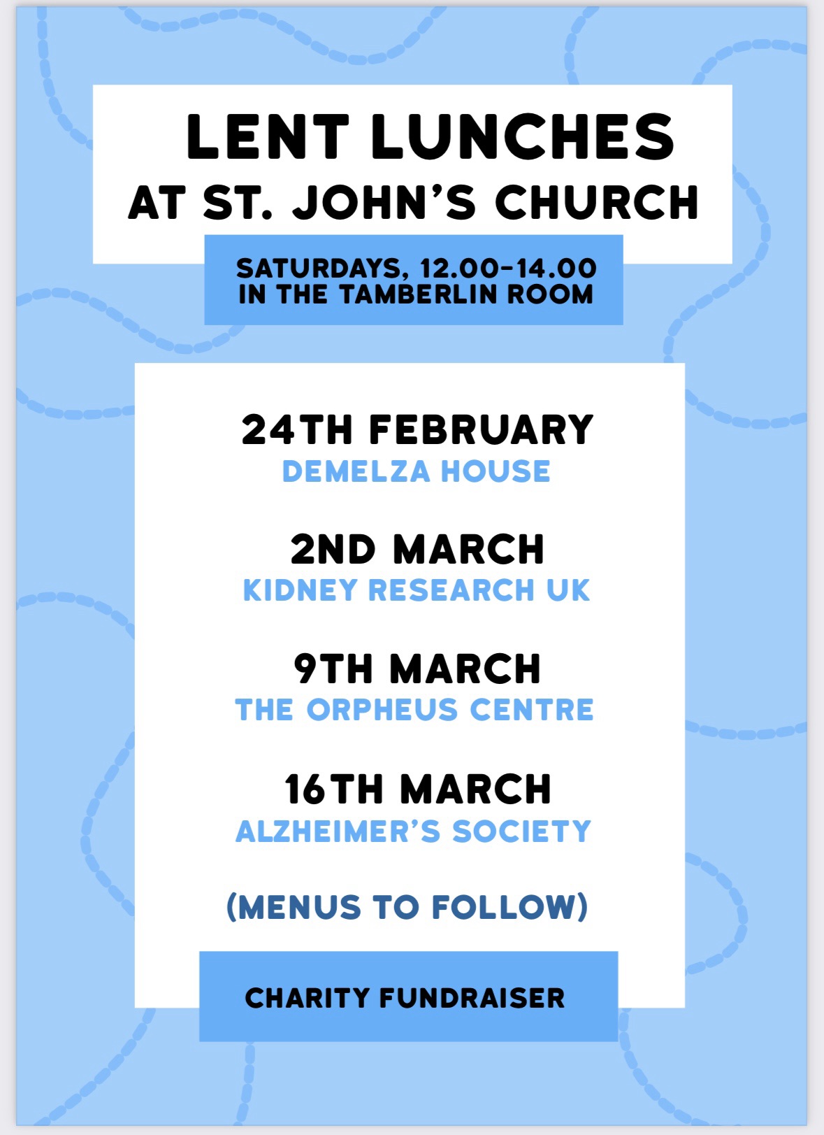 Lent lunches 2023 - Parish of Shirley, Croydon